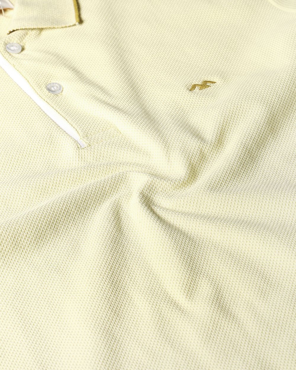 Buy Light Yellow Detail Plain Slim Fit Mini Popcorn T-shirt Buy Light Yellow Detail Plain Slim Fit Mini Popcorn T-shirt
